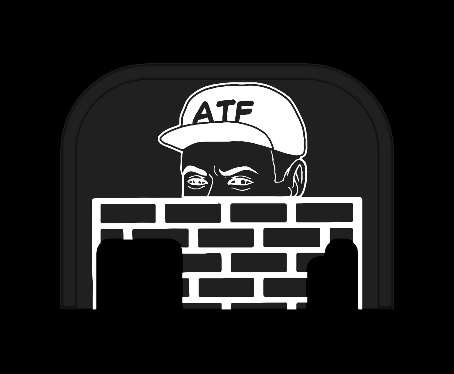 ATF Peeking - Glock Back Plate – Dirty J Designs